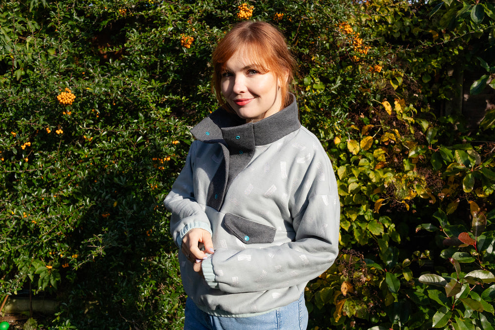 Hughes Top Hack With Patina Sleeves & Button Loop Placket