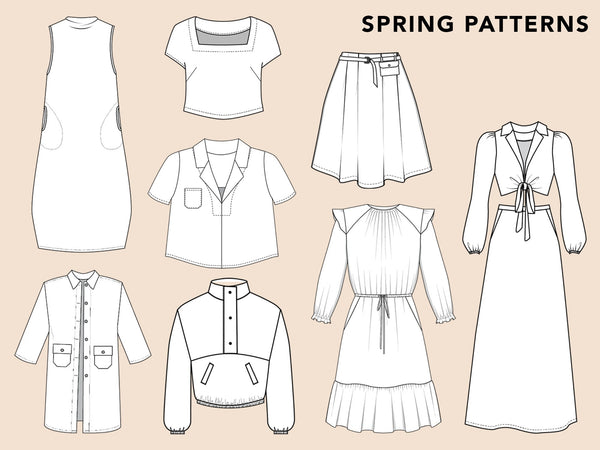 Spring Sewing Patterns and Outfit Ideas